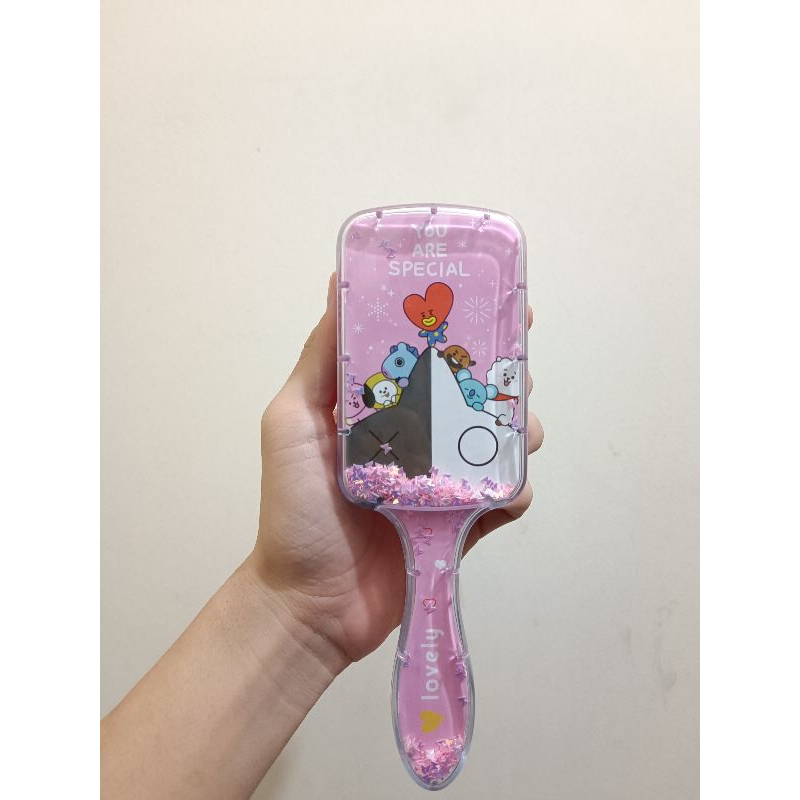 Mimi ACC 1PCS 髮梳盒形狀閃光圖案 BTS BT21 MOTIF 髮梳 BTS BT21 ARMY 髮梳盒 | 蝦皮購物