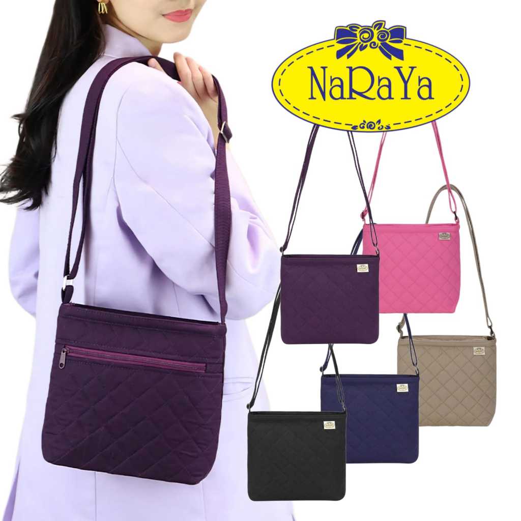 Tas NaRaYa Be SIMPLE 斜挎包原裝泰國NBF-761WR TAS Sling WANITA TAS 進 | 蝦皮購物