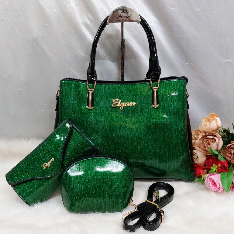 全新 SLING BAG 閃光材料女士 SLING SLING BAG SET 3k1030-3366 | 蝦皮購物