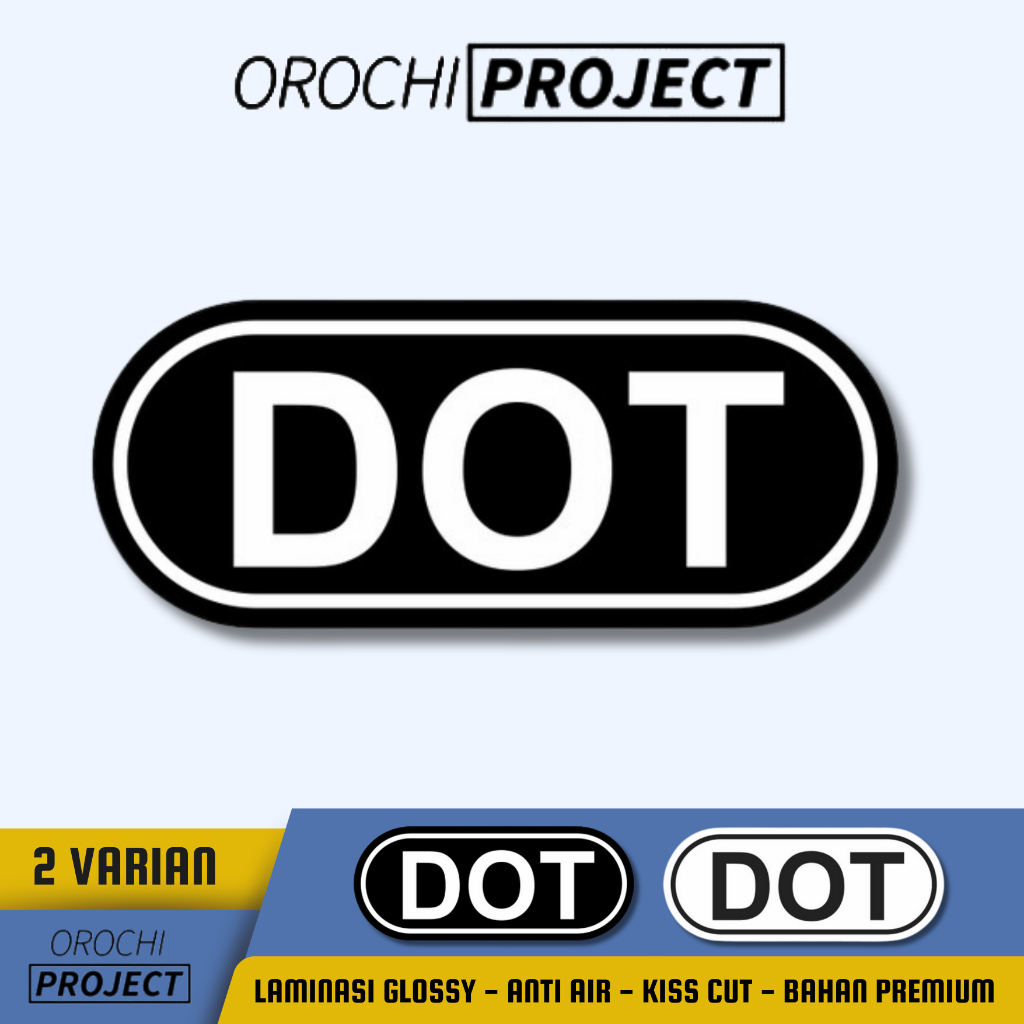Orochi PROJECT 貼紙 DOT 貼紙 DOT 貼紙 Logo DOT 貼紙頭盔 DOT 貼紙品牌 DOT 貼 | 蝦皮購物