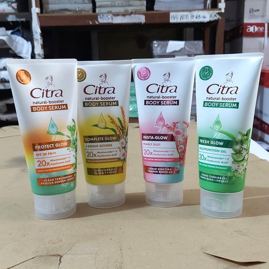 Citra Natural Booster 身體精華 180ml Citra Fresh Glow Gel 滋養多功能紫 | 蝦皮購物