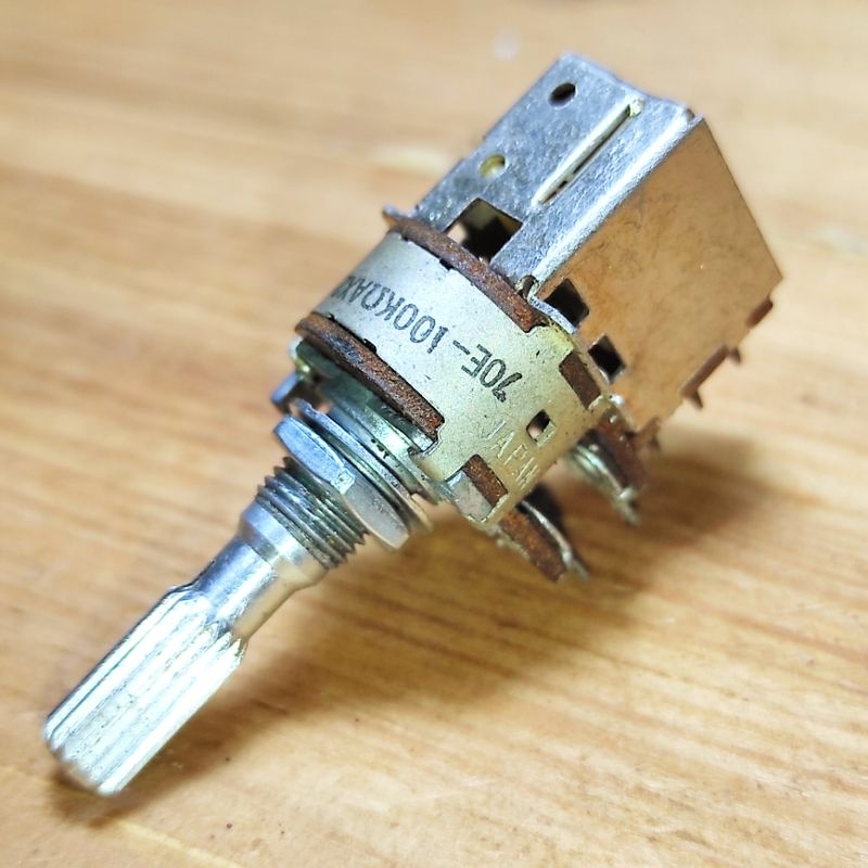 電位器 A100K 立體聲 ALPS JAPAN 原裝 70E A 100K 對數 DPDT 推拉開關電位器非 alph | 蝦皮購物