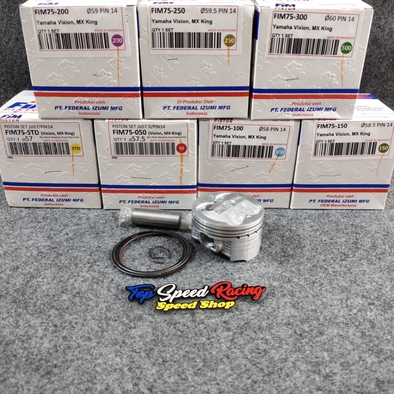 活塞 FIM 75 SEHER 尺寸 57 57.5 58 58.5 59 59.5 60 用於加強 VIXION MX | 蝦皮購物