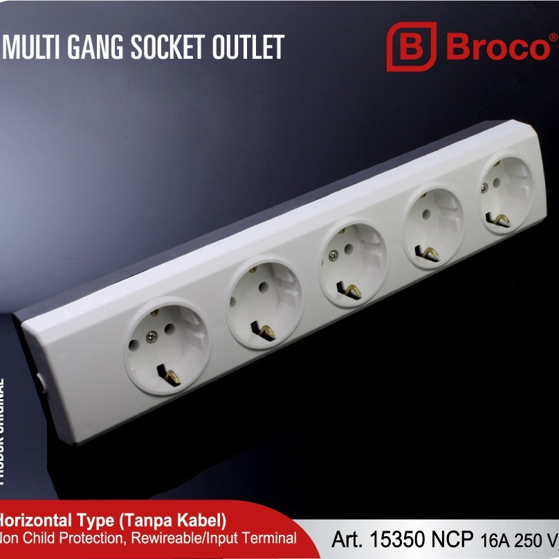 Putih Broco 停止接觸 Arde 非 CP 5 孔白色 1535055Ncp 15350 NCP | 蝦皮購物