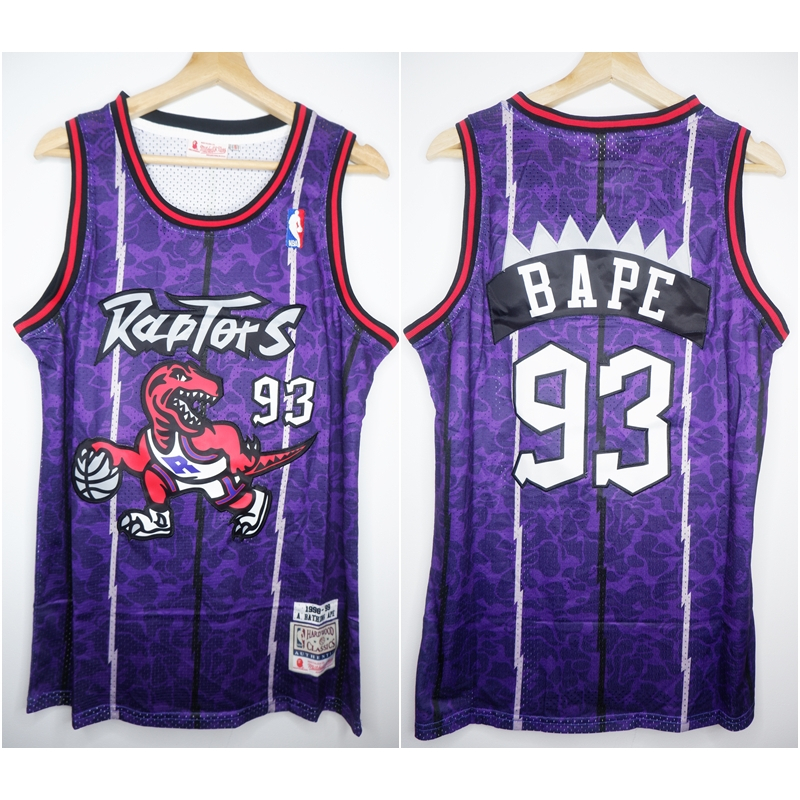 Ungu Nba BAPE x RAPTORS 93 BAPE 紫色籃球球衣特別版 | 蝦皮購物
