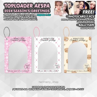 Toploader Deco Aespa 2024 季節問候照片卡夾 Kpop PC POCAHOL Cahol 手工製 | 蝦皮購物