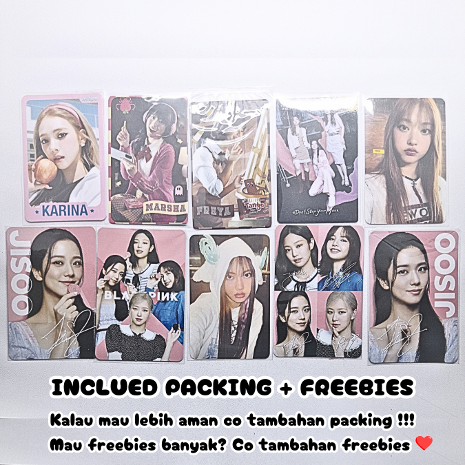 請閱讀官方照片卡女郎樂隊 KARINA AESPA OREO BLACKPINK BLACKPINK NEW JEANS | 蝦皮購物