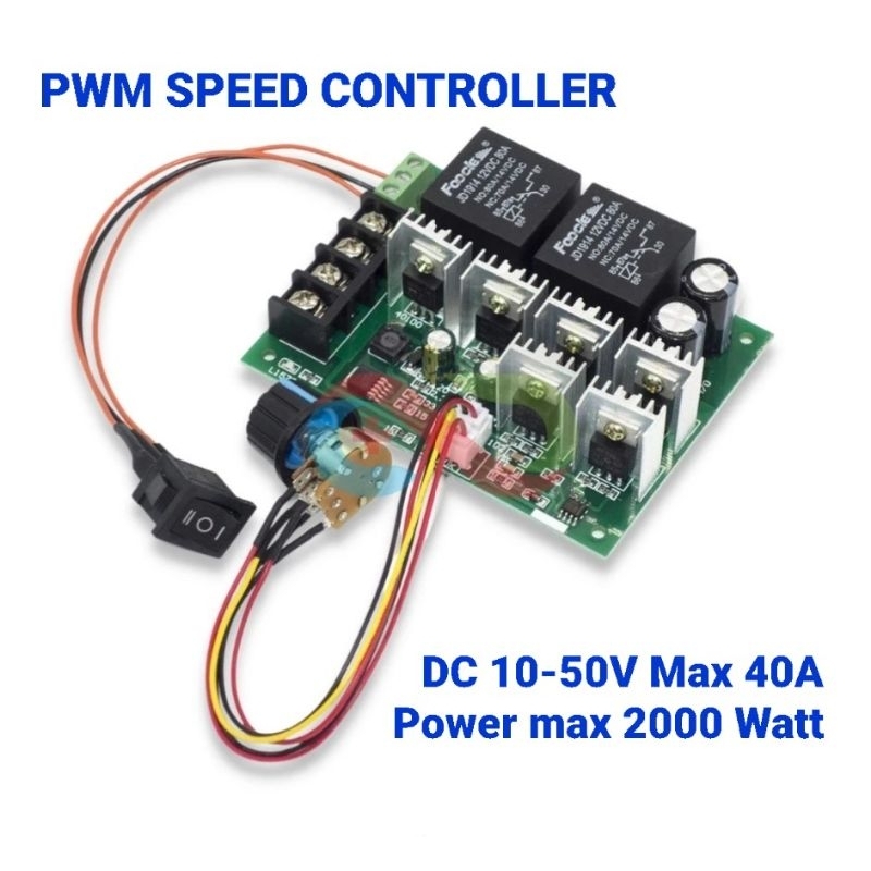 速度控制器調光器發電機電機pwm 10-50V 40A max 2000W速度控制器可逆 | 蝦皮購物