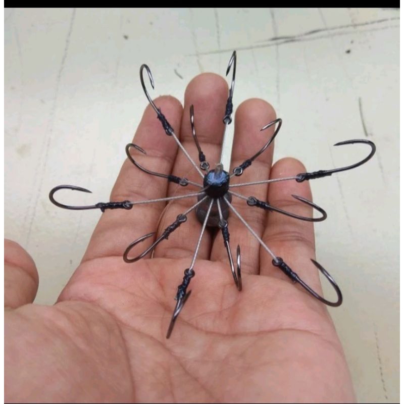 Jigjag 釣魚竿由 neklin 材料製成的 12 個鉤子 | 蝦皮購物