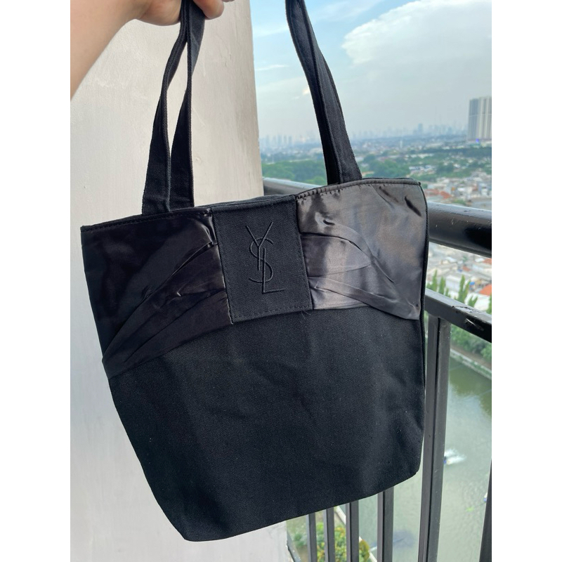 手提袋 Ysl 帆布絲帶 | 蝦皮購物
