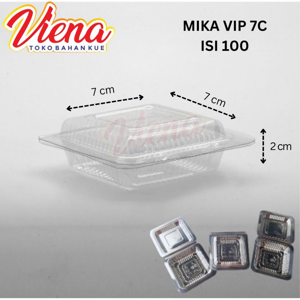 Mika VIP VX 7C 內容 100 雲母透明雲母塑料盒 | 蝦皮購物