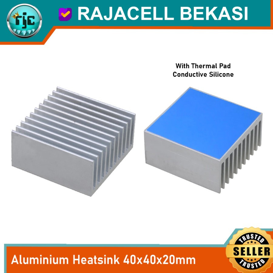 鋁翅片散熱器 40x40x20mm 冷卻墊 Peltier IC Mosfet TR | 蝦皮購物