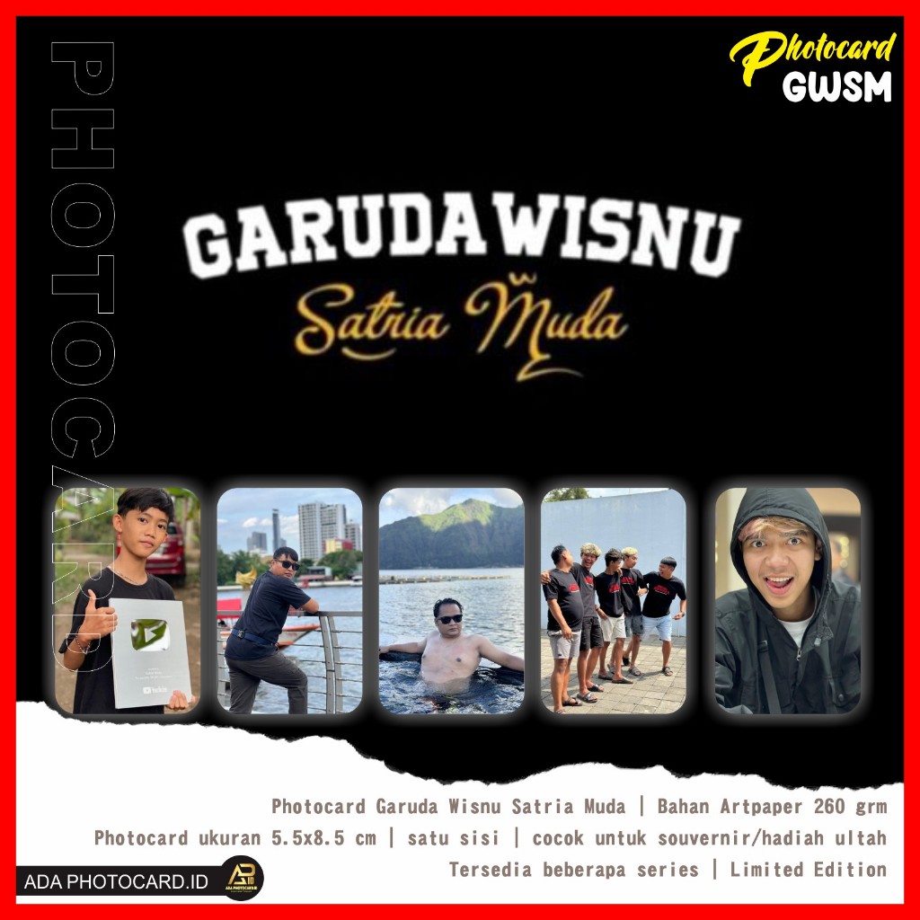 Garuda Wisnu Satria Muda 照片卡內容 100 張粉絲製作限量版空白直接發送 | 蝦皮購物