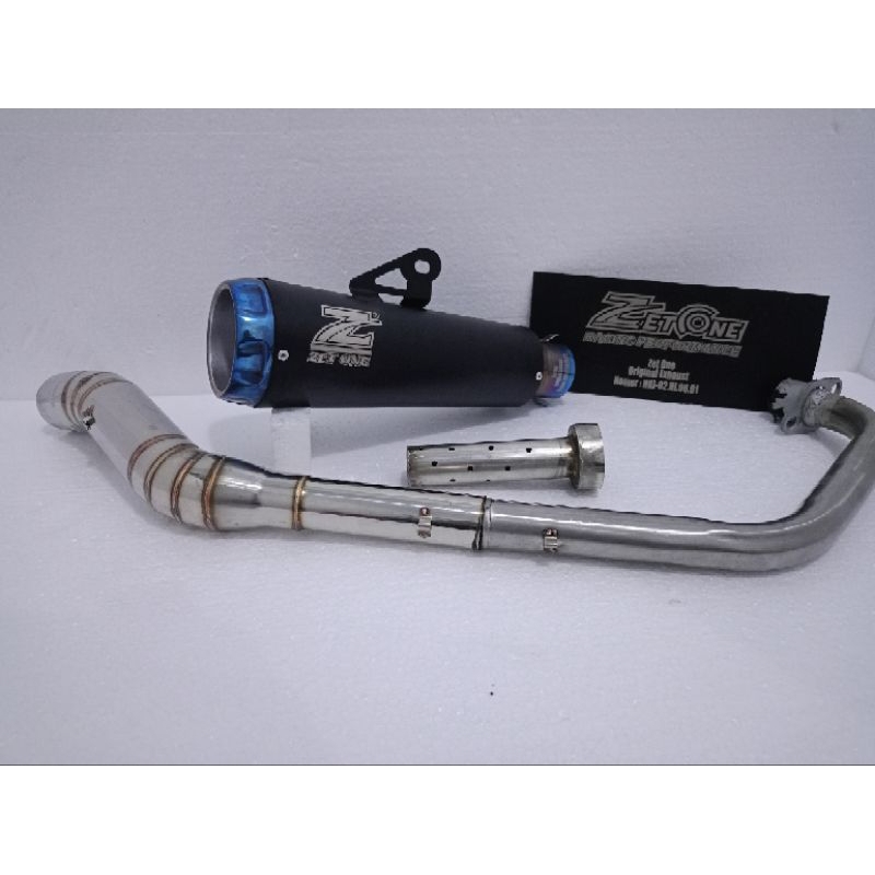 Zetone藍黑原廠賽車排氣適用1缸cbr150r cb150r r15v3 r15v4等 | 蝦皮購物