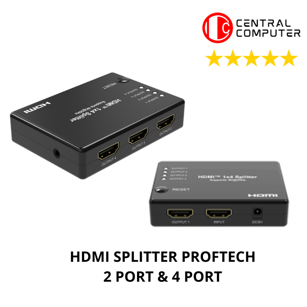 Proftech HDMI 分配器 2 端口和 4 端口 | 蝦皮購物