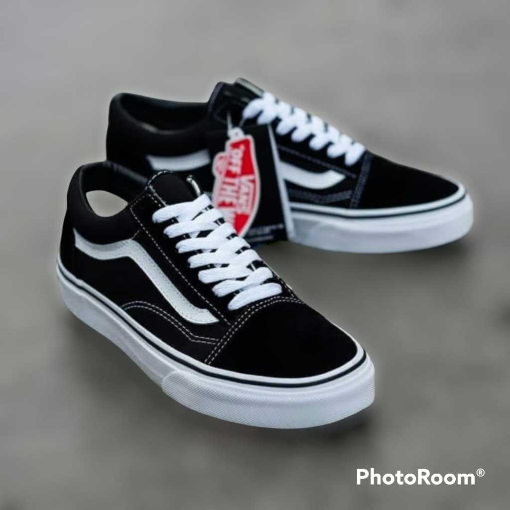 范斯 Putih HITAM Black Vans 鞋黑名單白鞋老派鞋男鞋女鞋男鞋女鞋運動鞋 | 蝦皮購物
