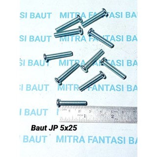 螺栓 JP M5x25 頭螺絲 M5x25 螺紋 8 長 2.5cm 圓頭螺絲刀 | 蝦皮購物