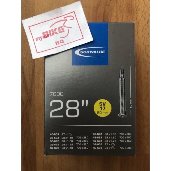 Schwalbe 管 700 x 28 45c Presta 閥門內胎 60mm SV17 | 蝦皮購物
