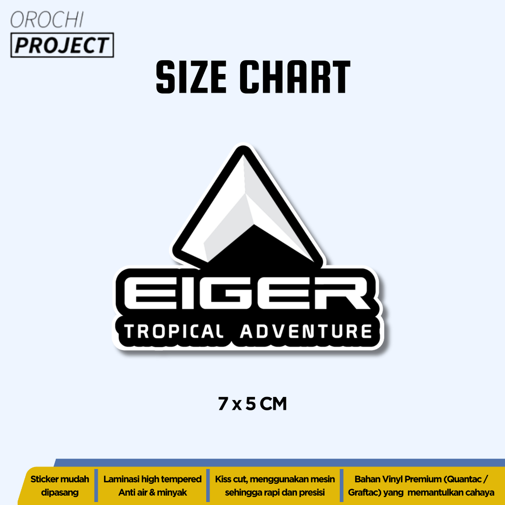 Orochi PROJECT 貼紙 Eiger 貼紙 Eiger 貼紙 Logo Eiger 貼紙戶外 Eiger 貼紙 | 蝦皮購物