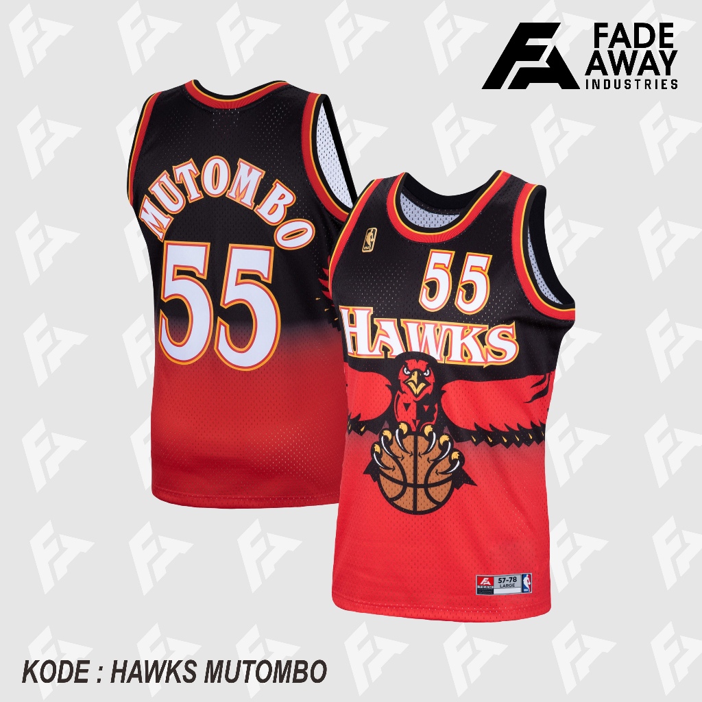 Nba 籃球球衣 DIKEMBE MUTOMBO 55 亞特蘭大老鷹隊 | 蝦皮購物
