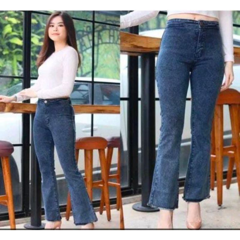 女式 cutbray 牛仔褲 jumbo 女式 cutbray rawis 長褲 | 蝦皮購物