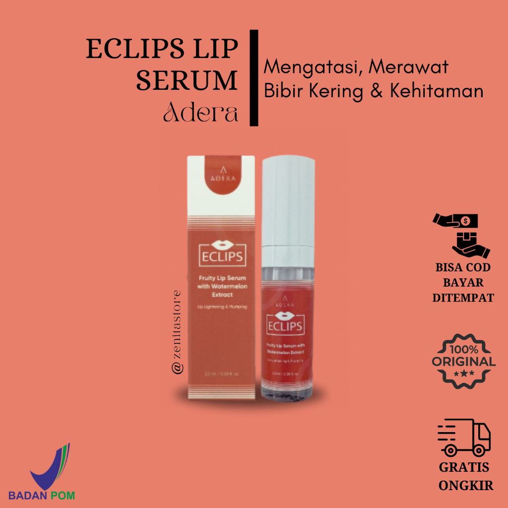 Merah Eclips Lip Serum Lip Serum 看起來健康自然的紅色 Overcome Dry Lip | 蝦皮購物