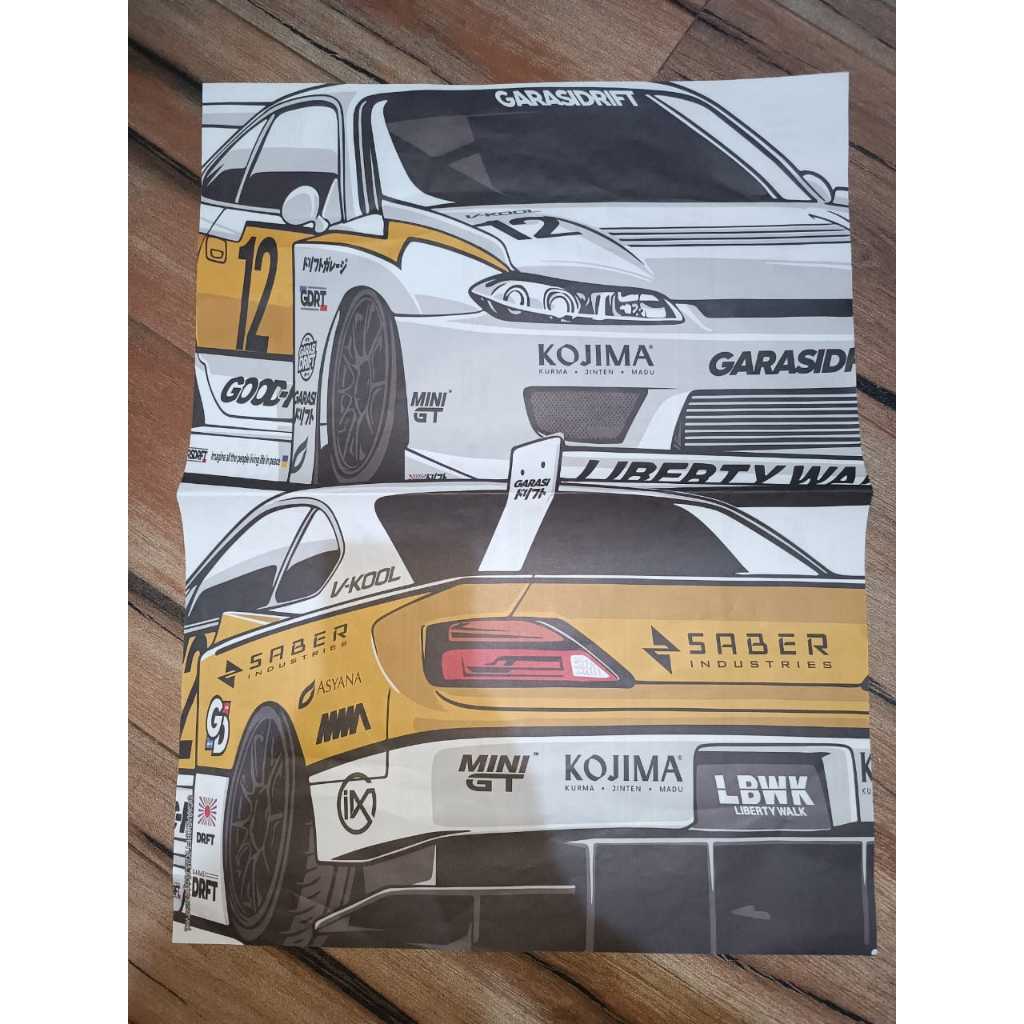 NISSAN Liberty Walk X Garage 漂移目錄紙 LBWK GD 日產 Silvia | 蝦皮購物