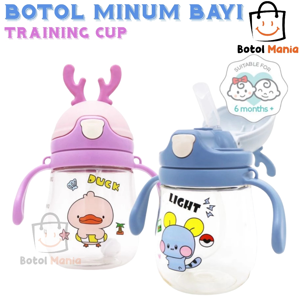 Bm BT20 BABY 飲水瓶訓練鹿角模型 300ML 自由繩兒童飲水瓶訓練訓練杯嬰兒鹿角飲水瓶 | 蝦皮購物
