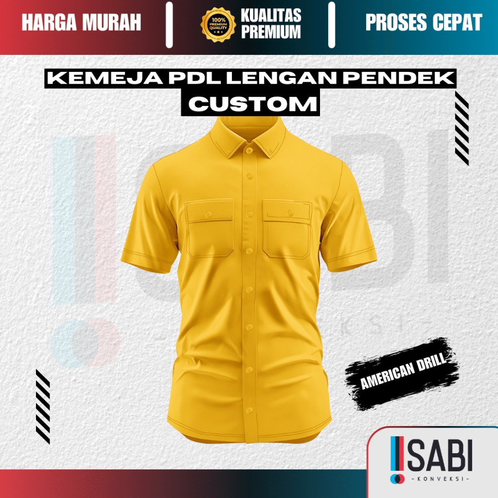 Kemeja 定制刺繡襯衫數十件定制襯衫 PDH PDL 刺繡 PDH PDL CUSTOM AMERICAN DRIL | 蝦皮購物