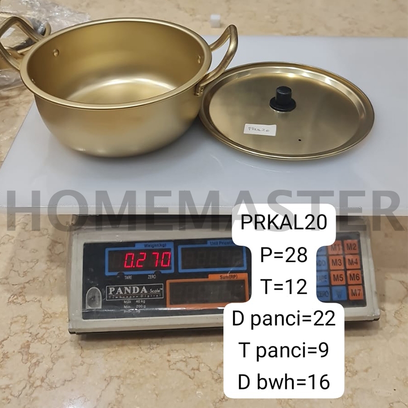 炒鍋/kuali/wok/panci Ramyeon/Ramyun 韓國鋁金/金 20CM PRKAL20 | 蝦皮購物
