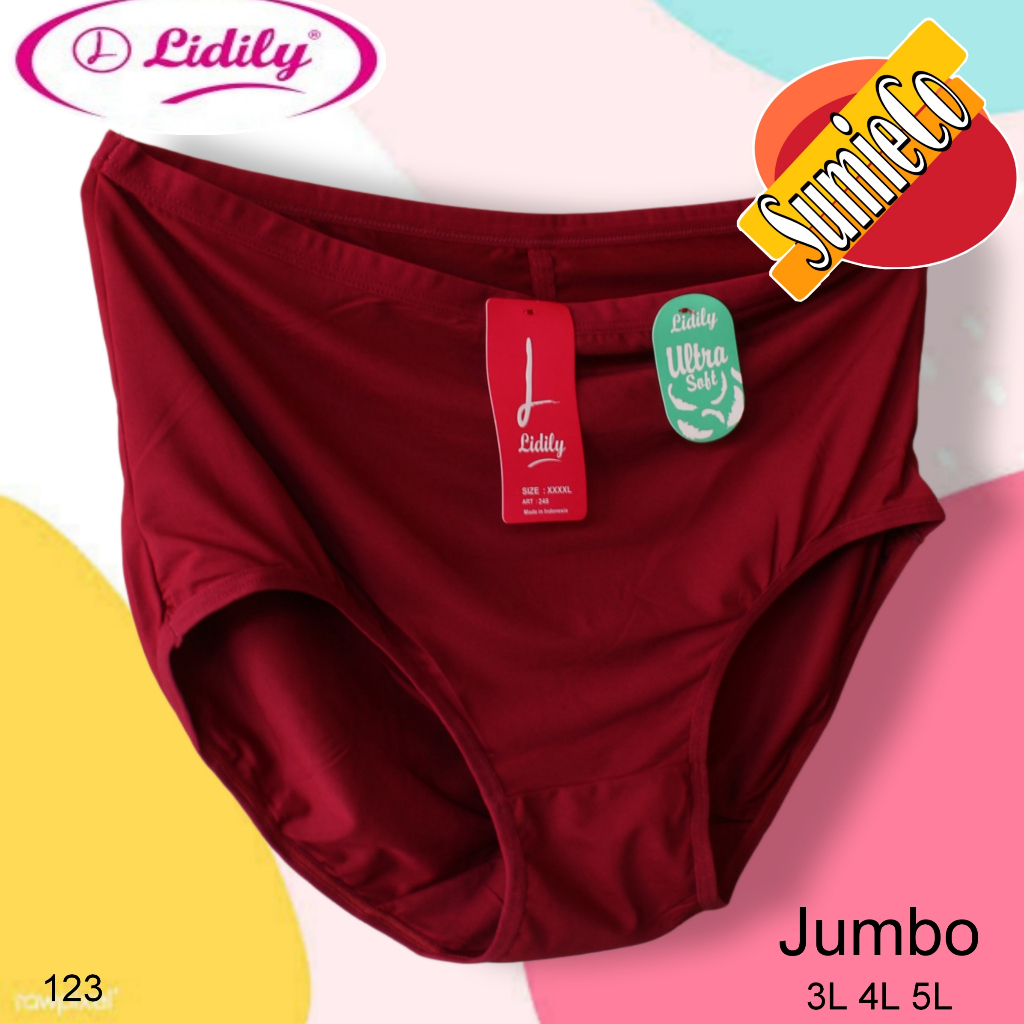 Sm123 Lidily 內褲成人 Jumbo 超柔軟 Maxy 尺寸 3L 5L | 蝦皮購物