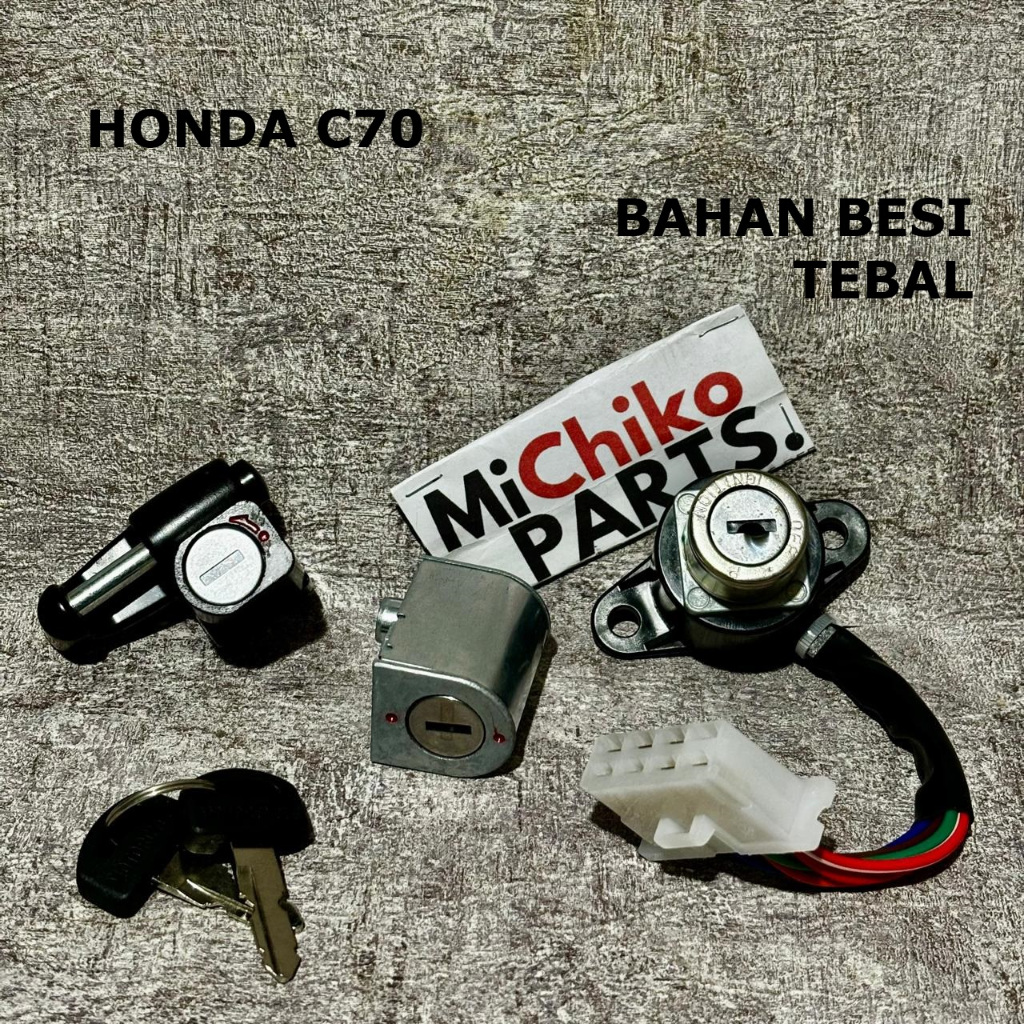 HONDA 點火鑰匙組總成車把轉向頭盔把手鐵材料本田 C70 C 70 MK2 頭盔架 | 蝦皮購物