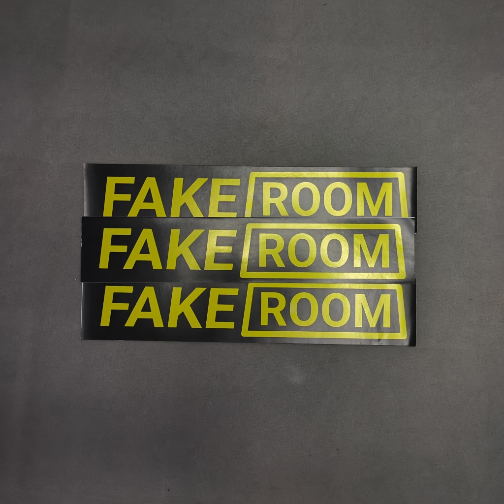 Fakeroom PLESETAN FAKETAX 獨特的標籤標誌貼紙 | 蝦皮購物