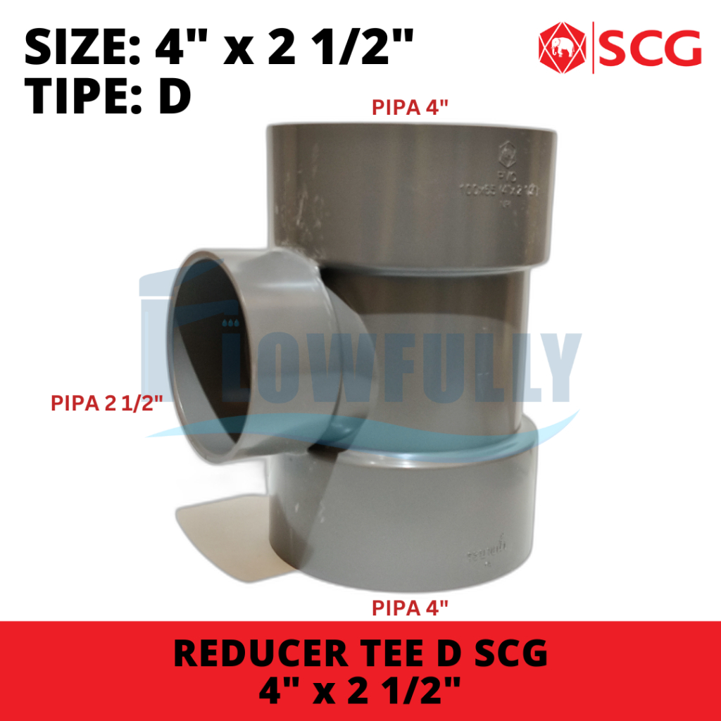 Tee D 4 x 2 1/2 英寸 SCG PVC JIS 異徑管 VLOK TEE 4 x 2.5 DIM | 蝦皮購物