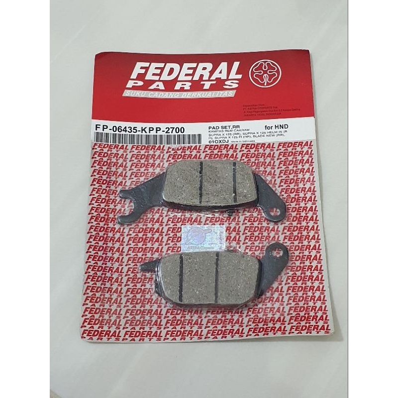 CS1 BLADE 125 老虎 REVO FP-06435-KPP-2700 中的聯邦後製動 DISPAD SUPRA | 蝦皮購物