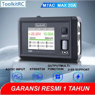 Toolkitrc M7AC AC 100-240V Max 20A 智能平衡充電器 | 蝦皮購物