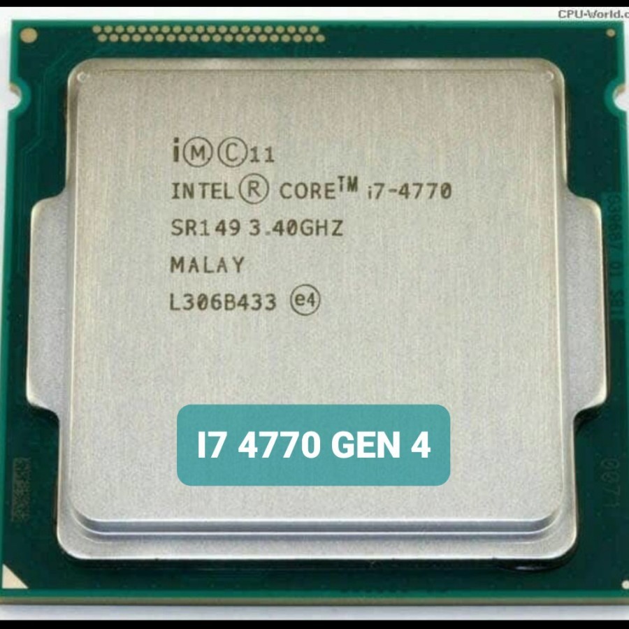 處理器酷睿 i7 4770-3.40Ghz LGA 1150 Gen 4 哈斯韋爾 | 蝦皮購物