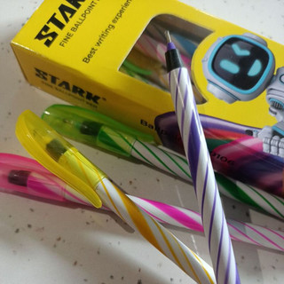 Ea Pen Stark Thread 圖案細圓珠筆 12 支 | 蝦皮購物