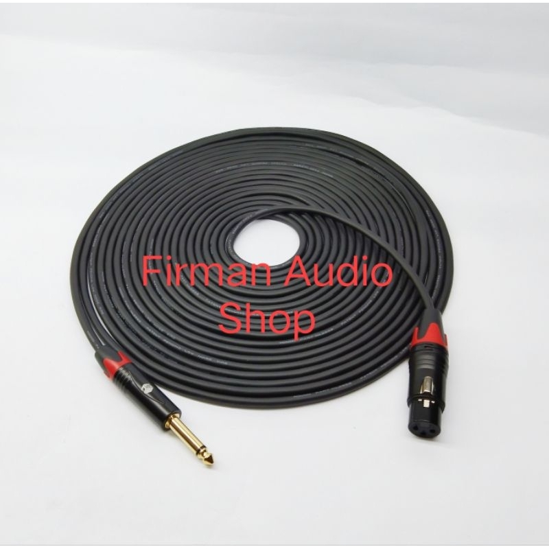 原裝 Mogami 2552 麥克風電纜 6-10mtr Jack Akai 6.5mm 轉 XLR 母頭 | 蝦皮購物