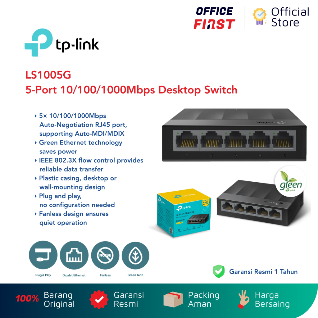Tp-link LS1005G 5 端口 10/100/1000Mbps 桌面交換機 v1 | 蝦皮購物