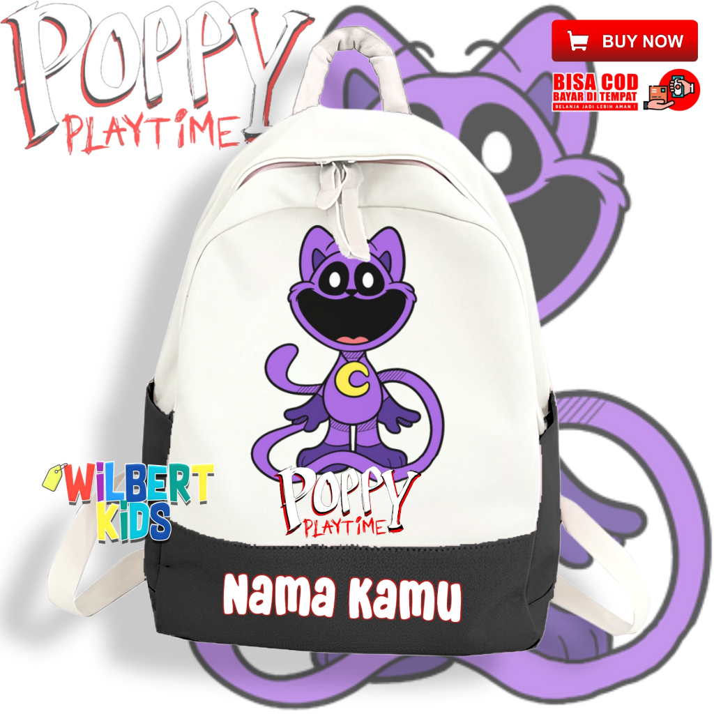 Catnap Poppy Playtime 兒童包幼兒園/PAUD Catnap Poppy Playtime 背包 | 蝦皮購物