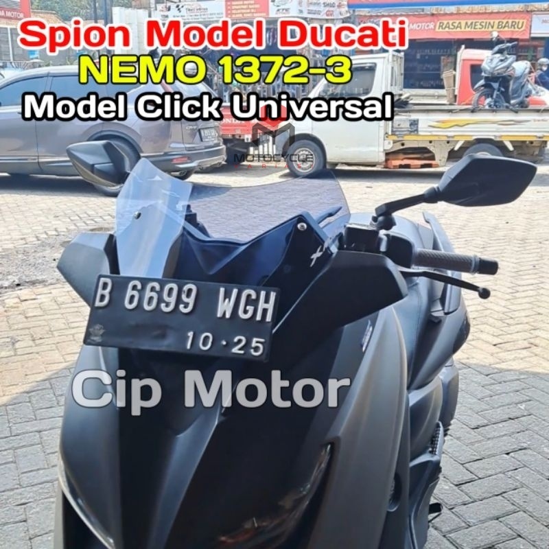 後視鏡 Ducati NEMO 1372-3 通用 Nmax Filano Vixion Lexi Aerox Adv | 蝦皮購物