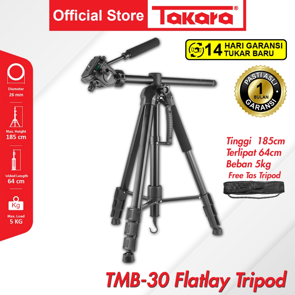 Takara TMB-30 頂置平躺三腳架獨腳架流體雲台平面 | 蝦皮購物
