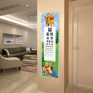 Mata Boy 壁紙高度測量和眼睛測試與小熊維尼圖案 | 蝦皮購物
