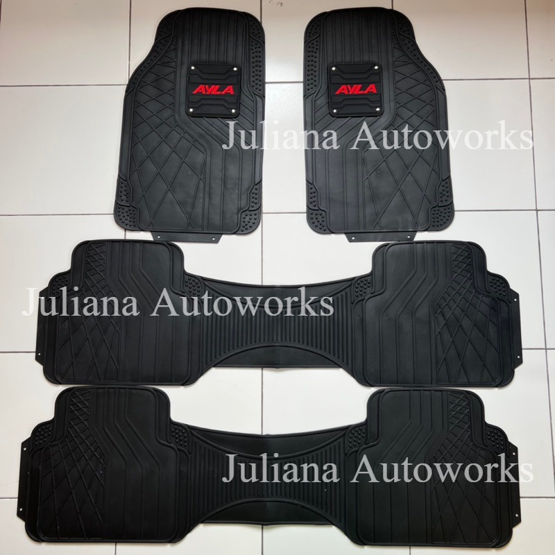 Hitam Ayla Carpet 黑色3排汽車地毯 | 蝦皮購物