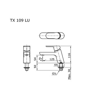 Toto TX109LU Umi 水槽水龍頭單桿面盆水龍頭 | 蝦皮購物