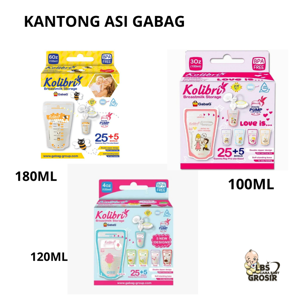 Gabag ASI BAG 100ML GABAG ASI 袋 120ML GABAG ASI 袋 180ML | 蝦皮購物