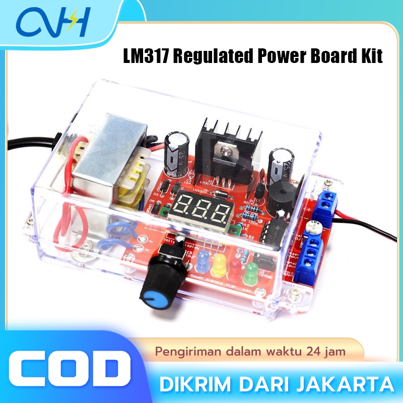 Lm317 可調穩壓電源套件 DIY LM317 穩定電源套件 AC 220V 轉 DC 1.25-12V | 蝦皮購物