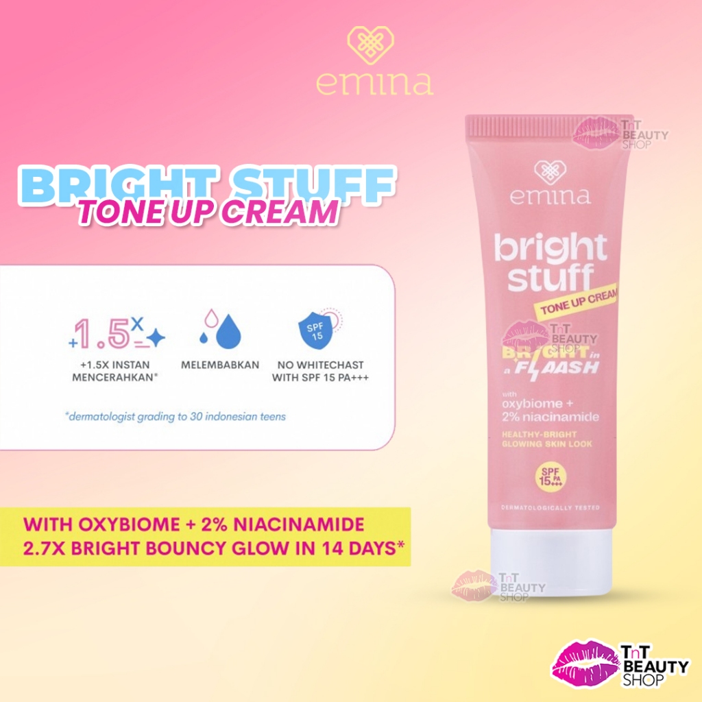 Emina Bright Stuff Tone Up Cream 20ml 保濕面部亮白即時保護紫外線面霜 TnT Be | 蝦皮購物