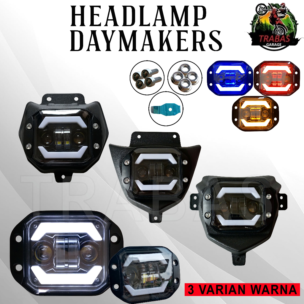 前照燈 DAYMAKER KLX CRF WR WR155 DEMEKER DAY MAKER HEAD LAMP 越野 | 蝦皮購物